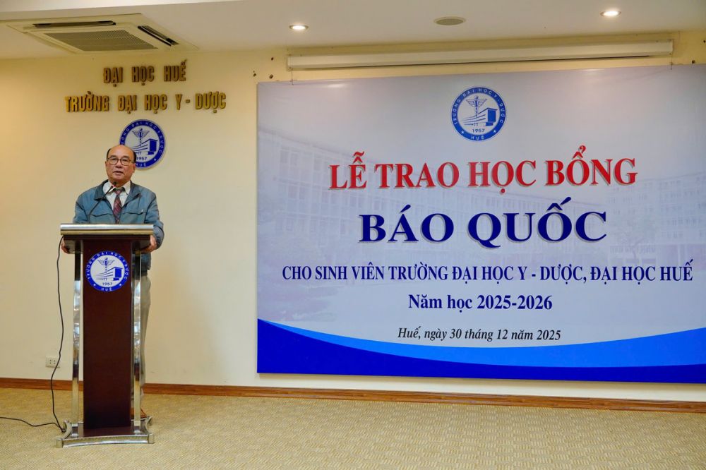 Hoạt động Hue-UMP | Lễ trao học bổng Báo Quốc cho sinh viên năm học 2025-2026